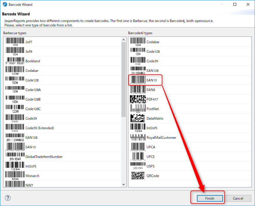 Jaspersoft Studio バーコードを使う ～ JasperReports | eightban's memo